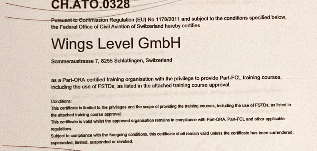 Wings Level is now a certified ATO!